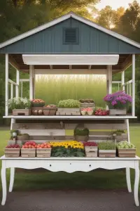 Fresh and Flavorful: Creative Roadside Farm Stand Ideas - Girl and Happy