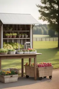 Fresh and Flavorful: Creative Roadside Farm Stand Ideas - Girl and Happy